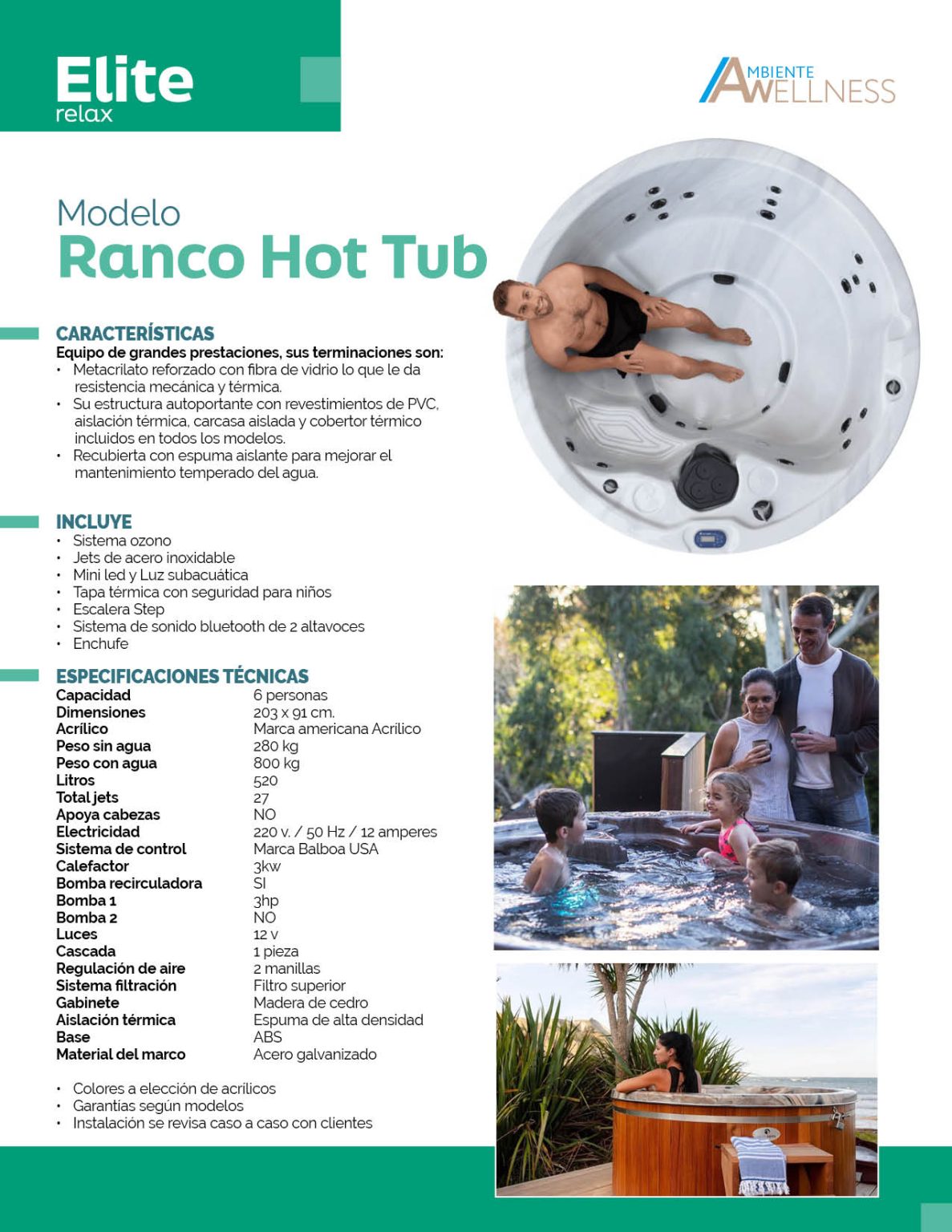 Ranco - Water Home / spas de exterior Chile
